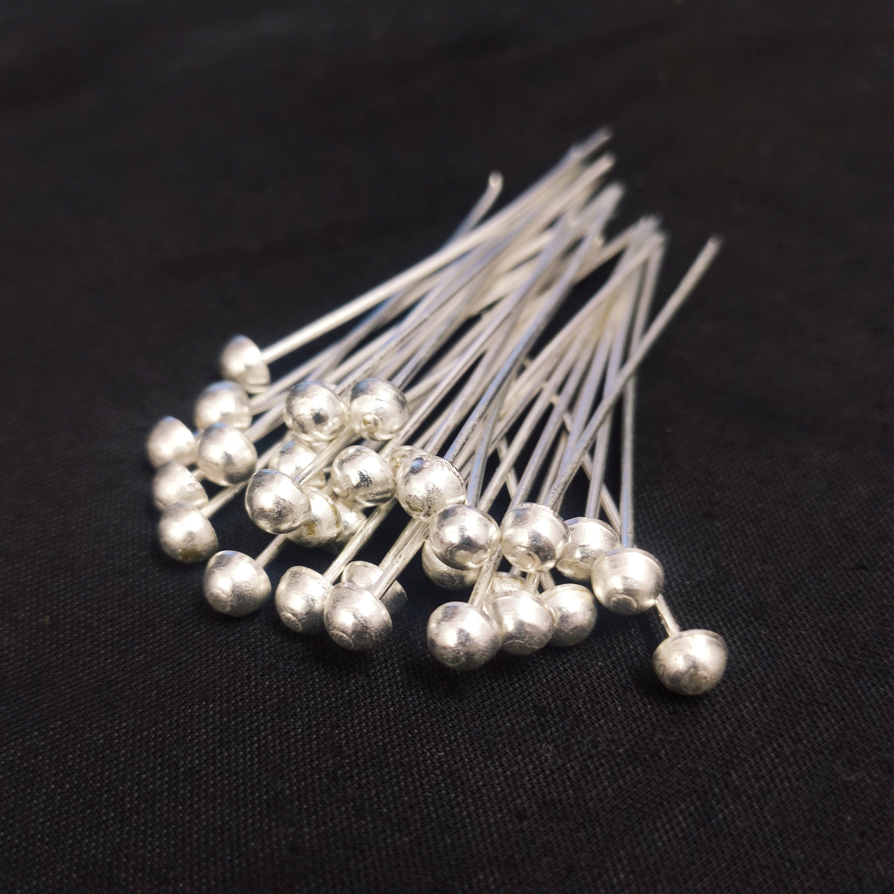 50 PCS Silver-plated Decorative Headpin Fancy Headpins - Etsy