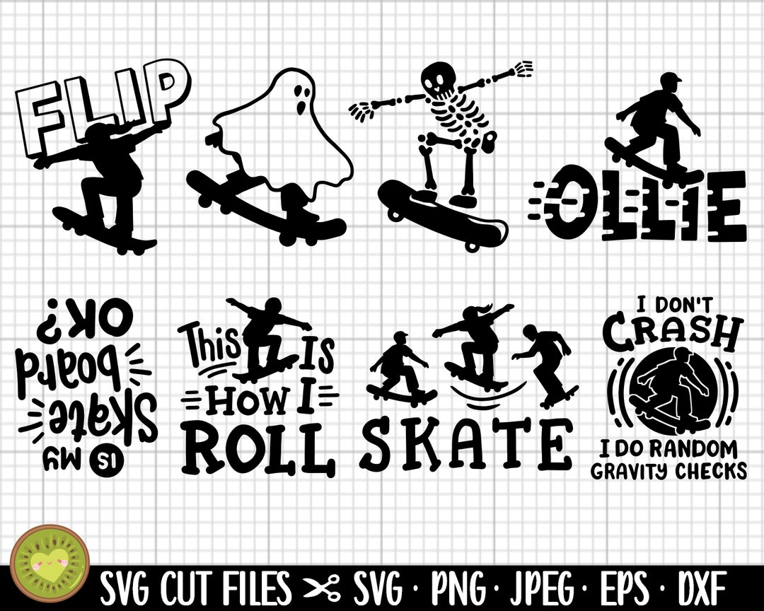 Skateboard Svg Skateboarder Svg Skateboarding Svg Cut File Cricut Shirt ...