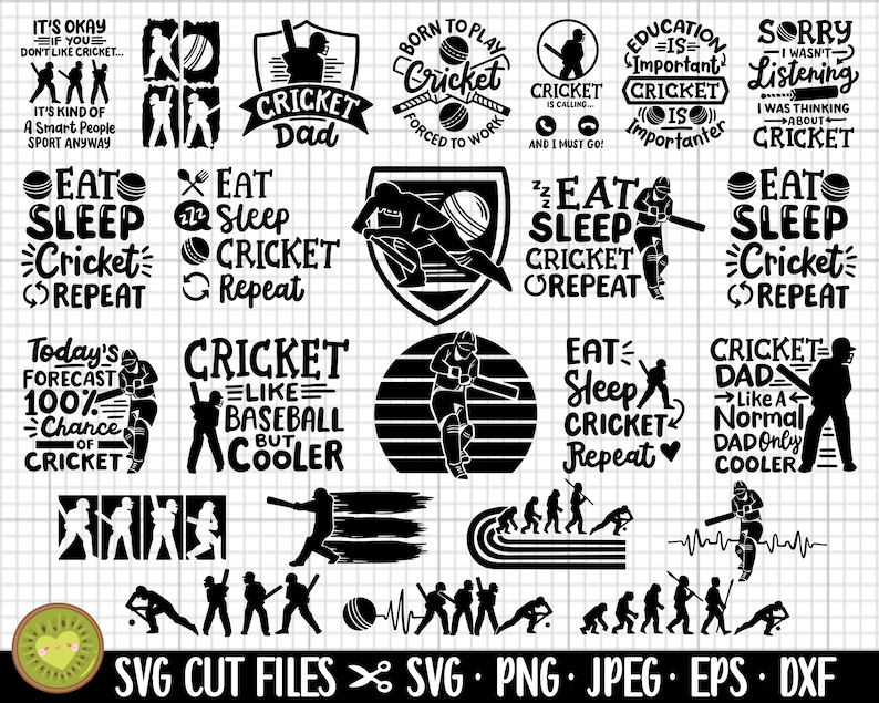 Cricket Svg Cricket Png Cricket Cut File Bundle Commercial Use - Etsy