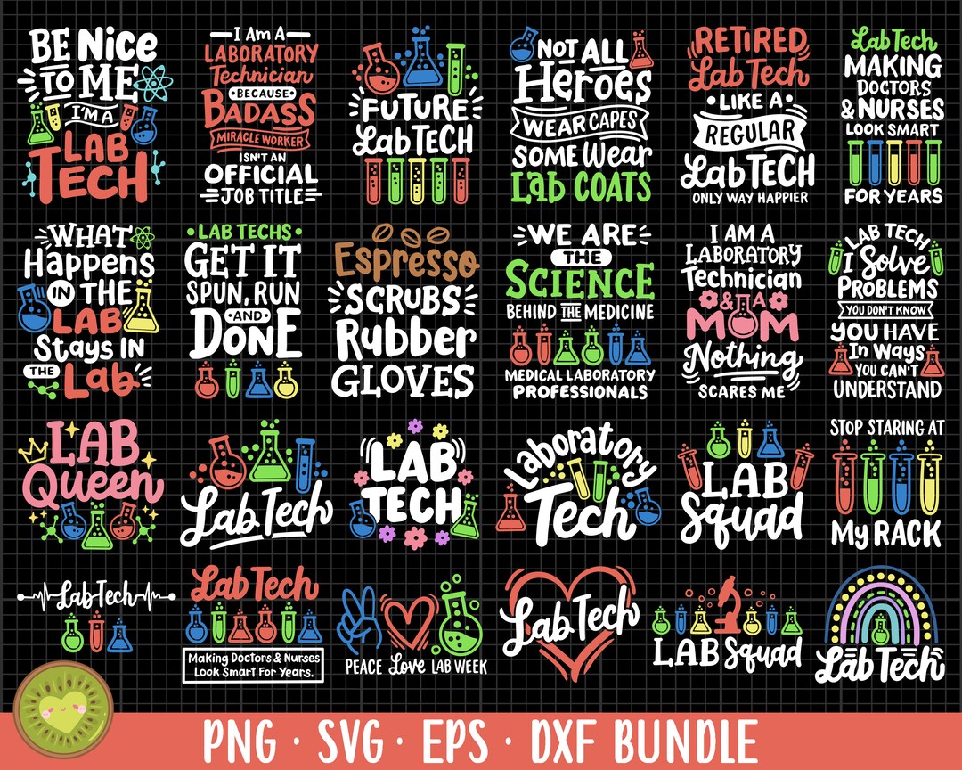 Lab Tech Png Lab Tech Svg Lab Tech Png Bundle Sublimination Free ...