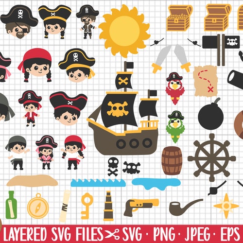 Pirate SVG Pirate SVG Bundle Pirate Cut Files Pirate - Etsy Australia