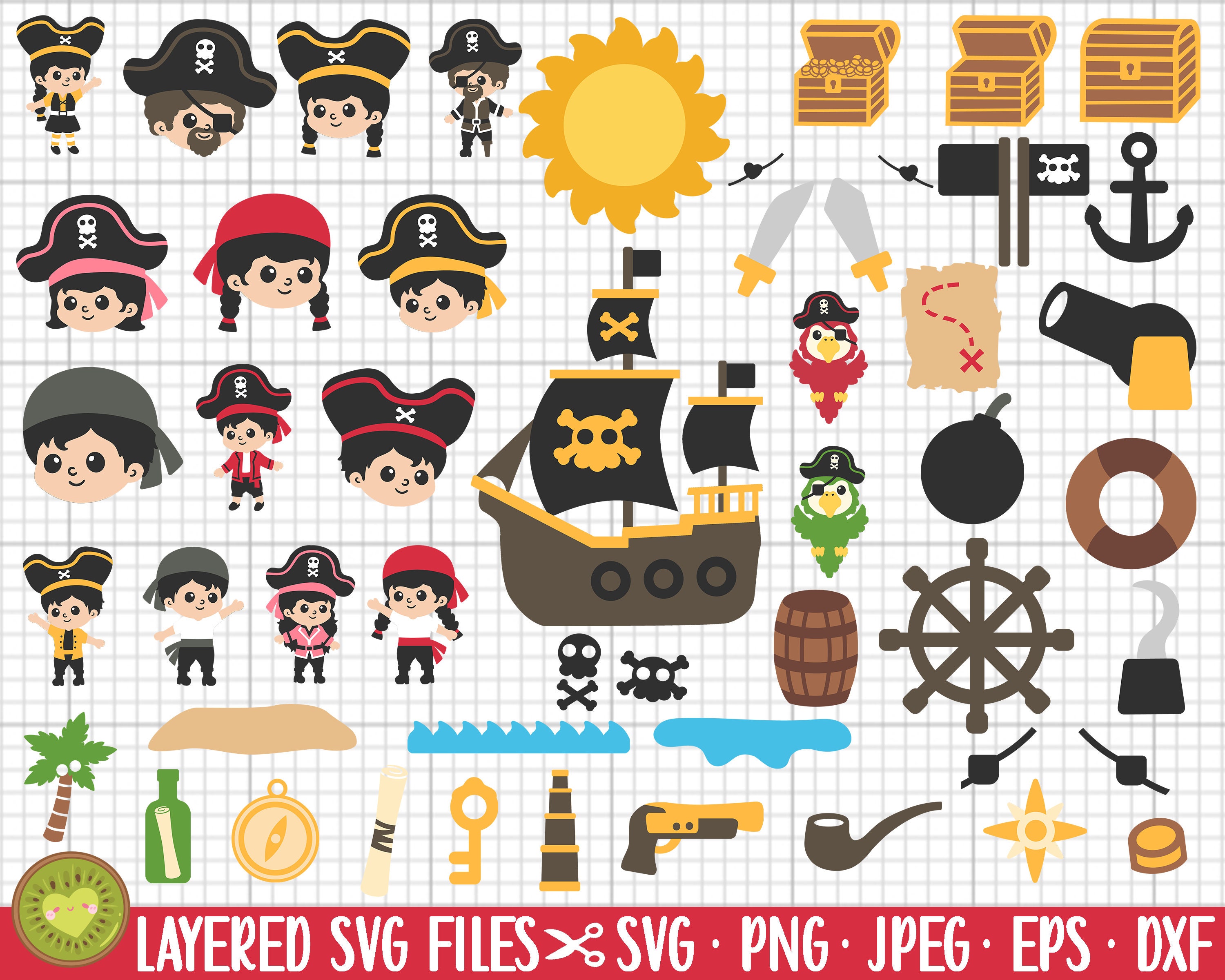 Pirate Svg Bundle Pirate Png Bundle Pirate Design Bundle Pirate Svg ...