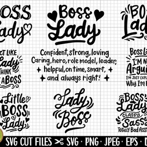Boss Lady Svg, Boss Babe Svg, Female Boss, Women in Business Svg Png ...