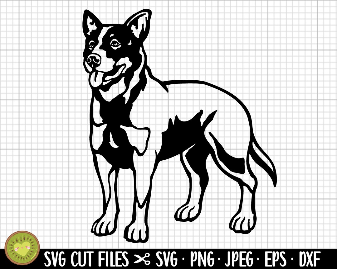 Blue Heeler Svg Blue Heeler Png Blue Heeler Clipart Blue Heeler ...
