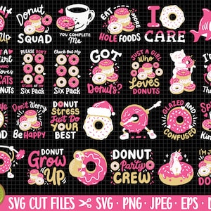 Donut svg - Etsy