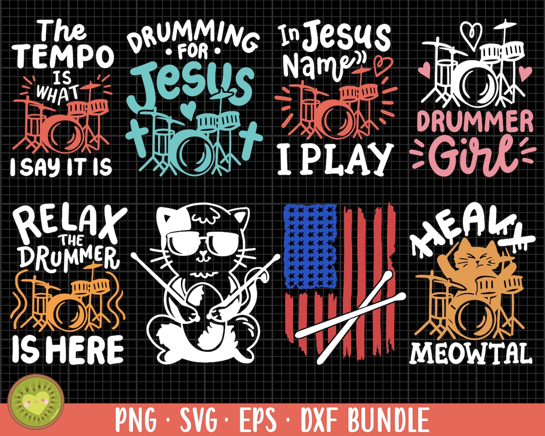 Drummer Png Drummer Svg Bundle Sublimination Drummer Cut Files Cricut ...