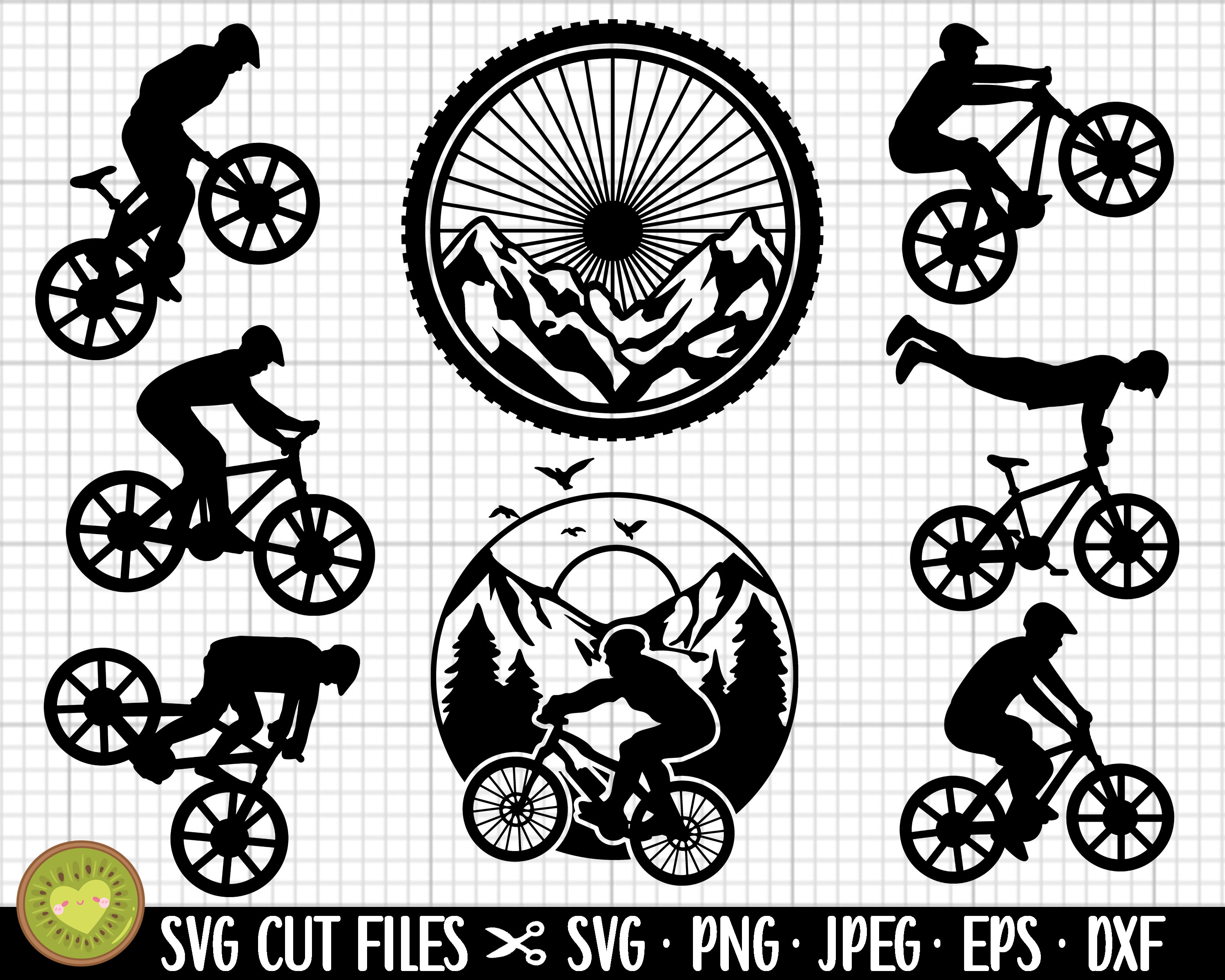 Mtb Svg Bundle Mtb Png Bundle Mountain Biker Silhouette Bundle - Etsy