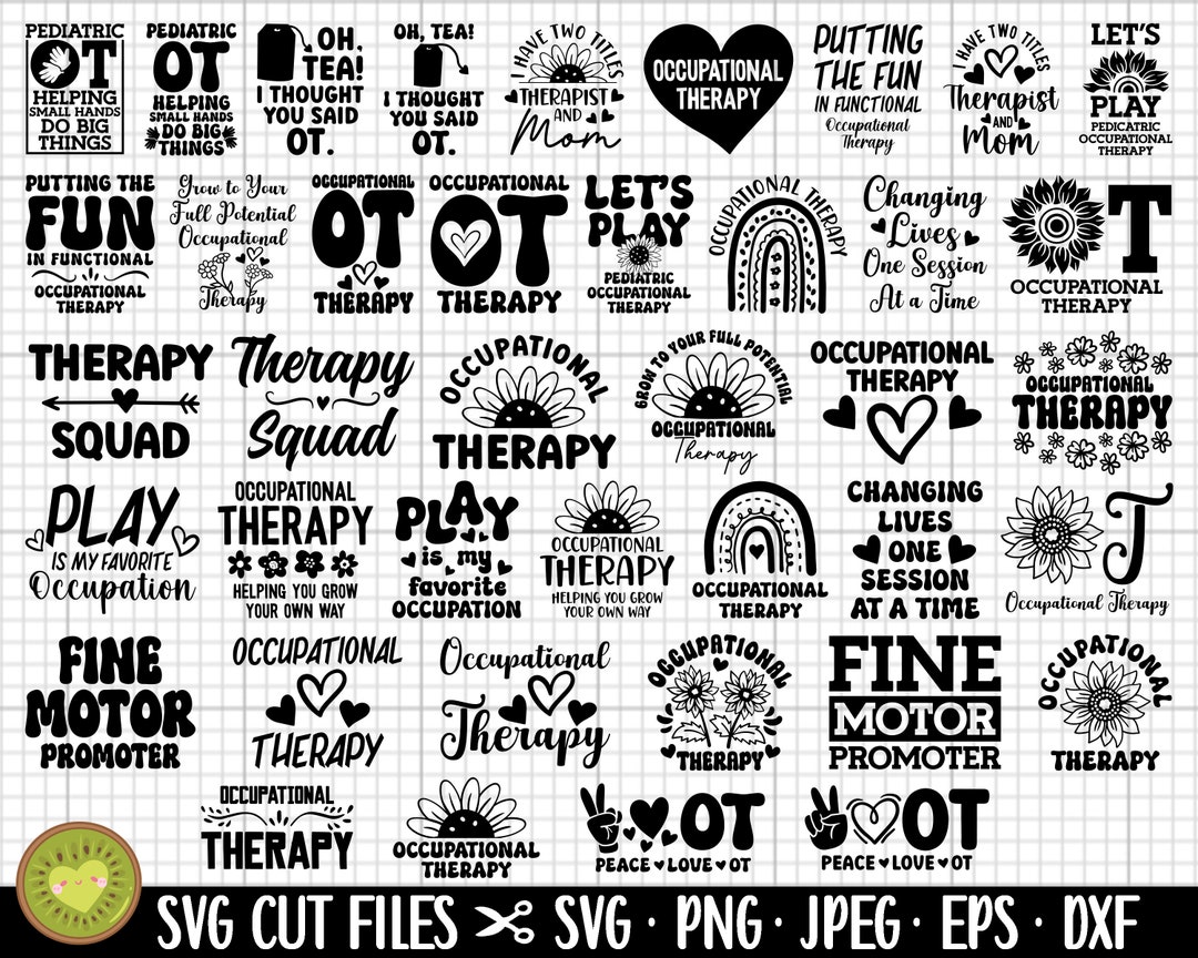 Occupational Therapist Svg Png Bundle Ot Svg Png Ot Shirt Design Bundle ...
