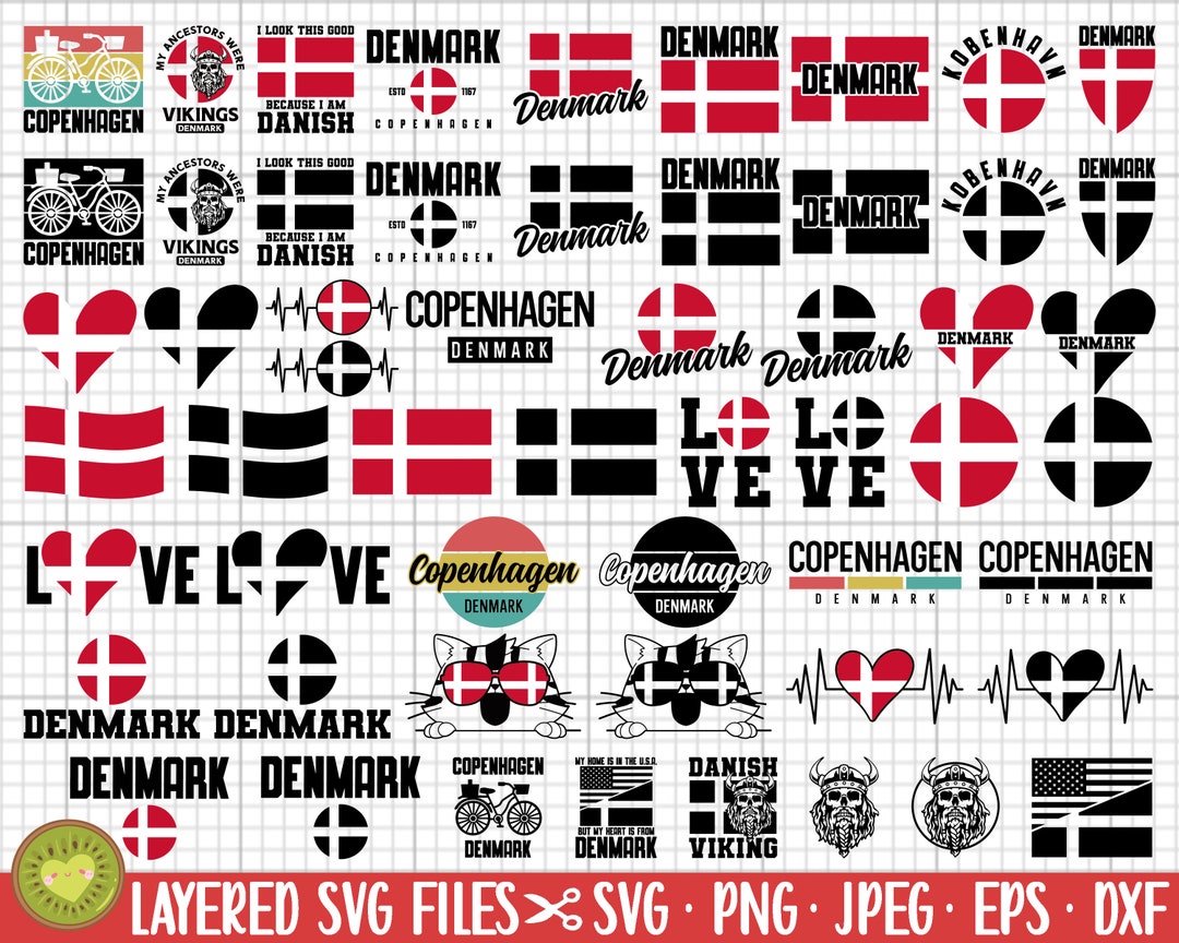 Denmark Svg Png Bundle - Etsy