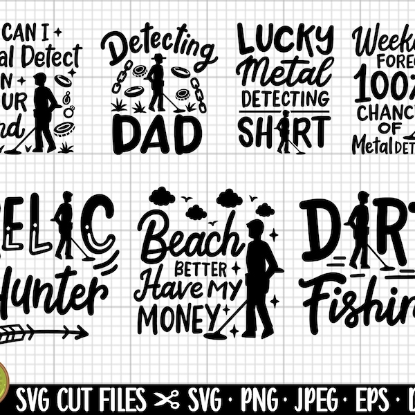 Metal Detecting Svg - Etsy