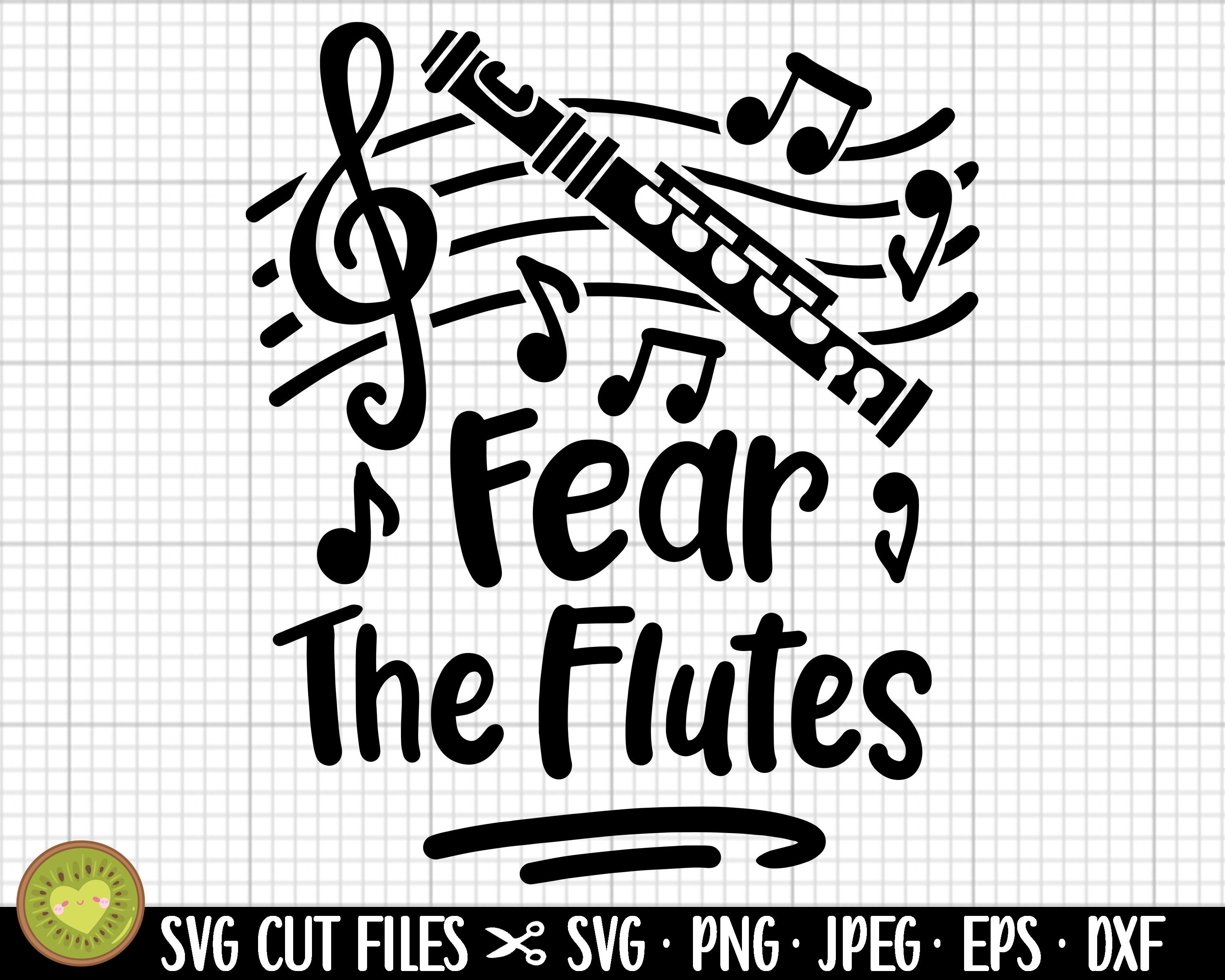 Flutle Svg Flutist Svg Cricut Cut File Fear the Flutes - Etsy Denmark