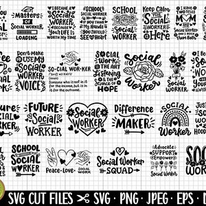 Social Worker Svg Bundle Social Worker Png Bundle Social Worker Svg ...