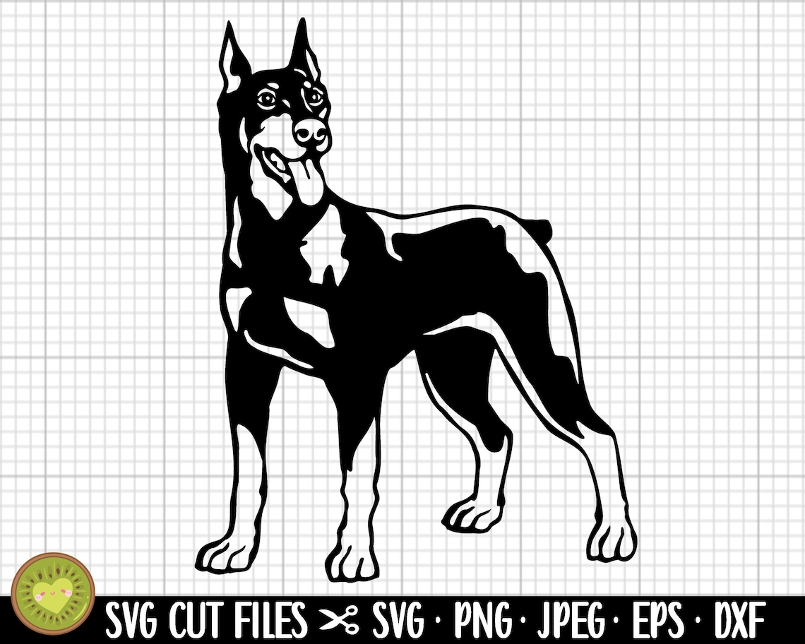 Doberman Svg Doberman Png - Etsy