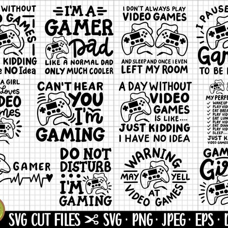 Gamer Svg - Etsy