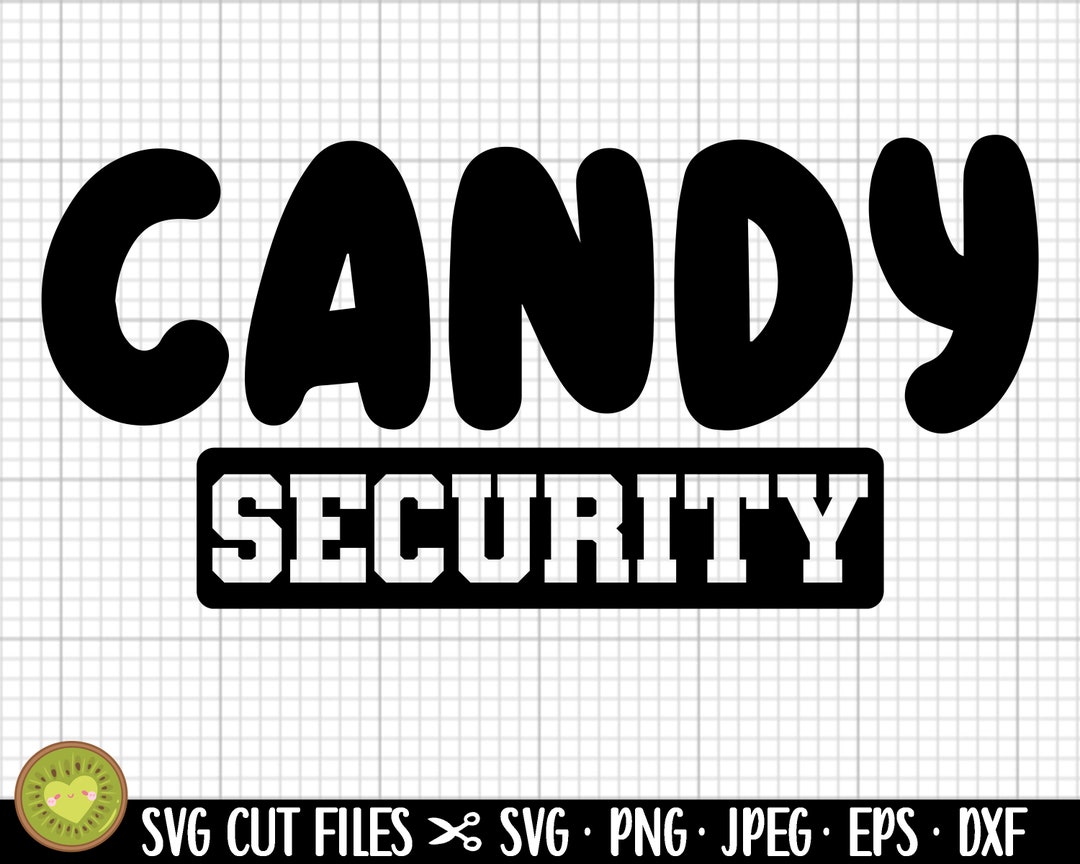 Halloween Candy Security Svg Png - Etsy