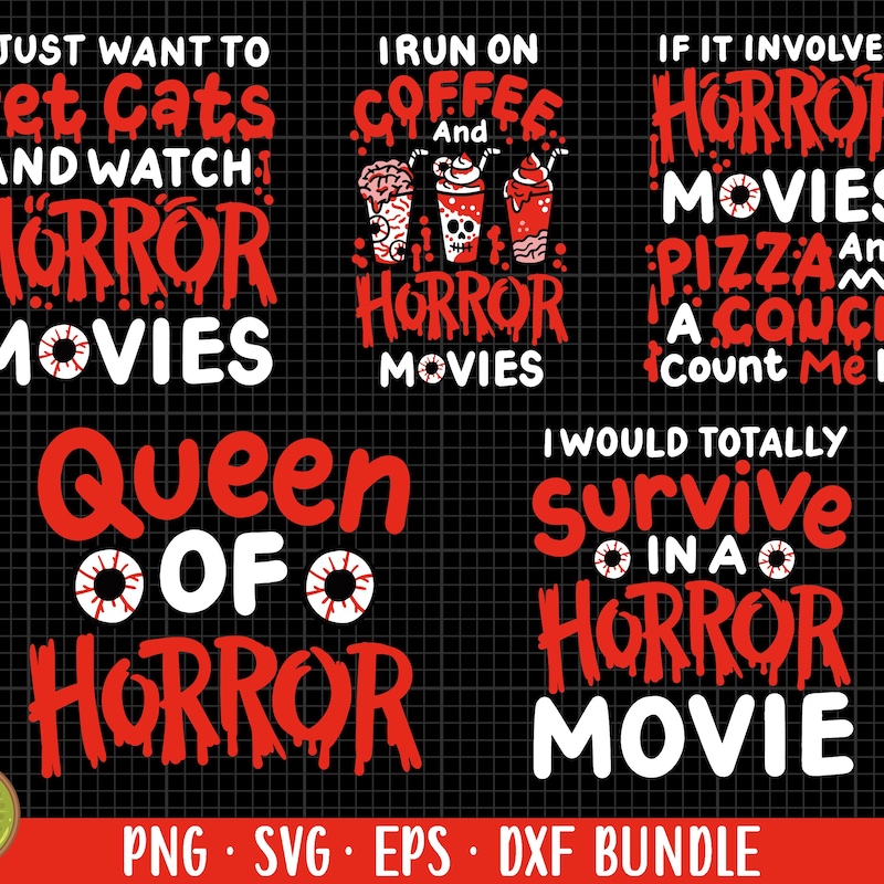 Horror Designs Svg - Etsy