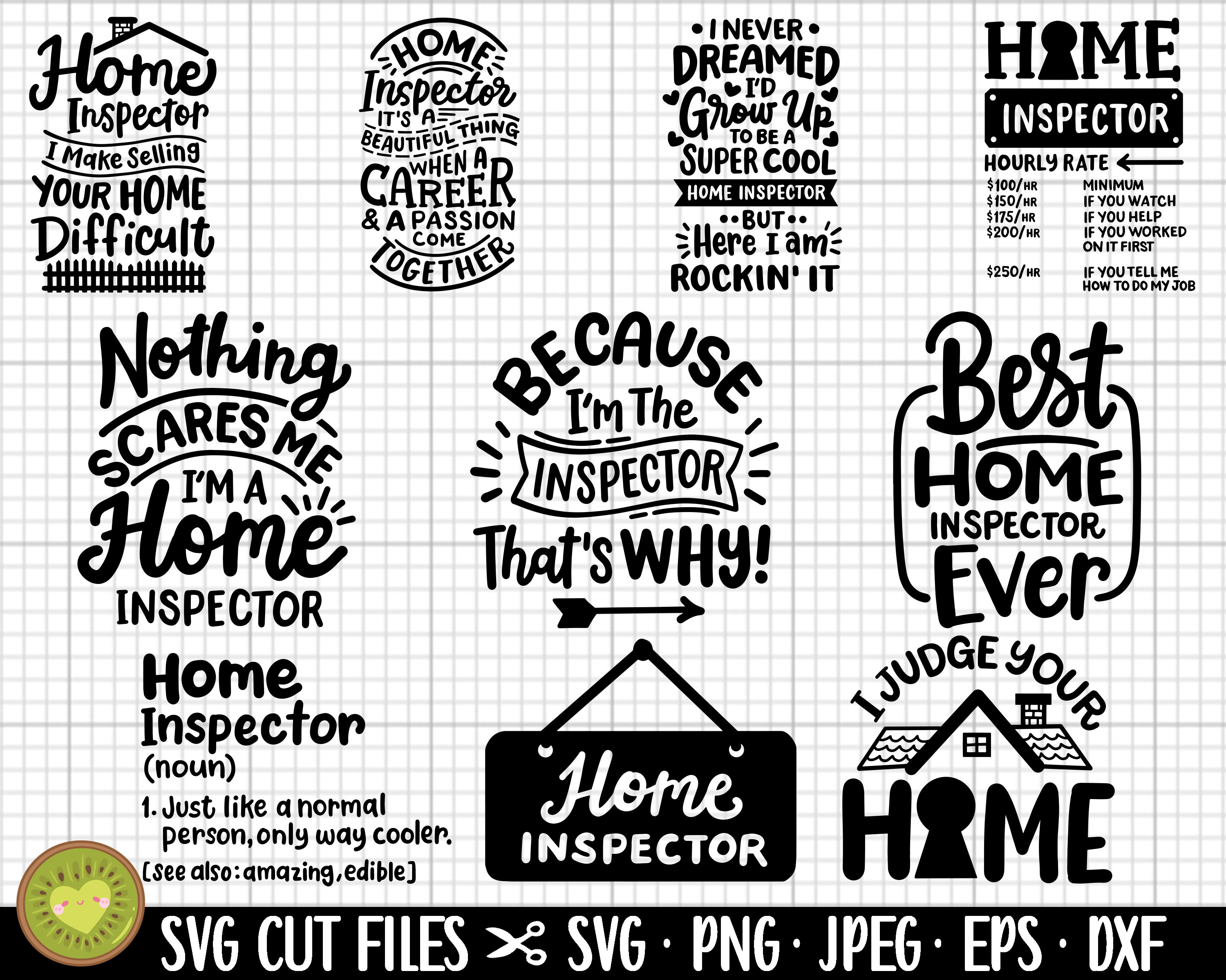 Home Inspection Svg Png Bundle Commercial Use Home Inspector Shirt ...