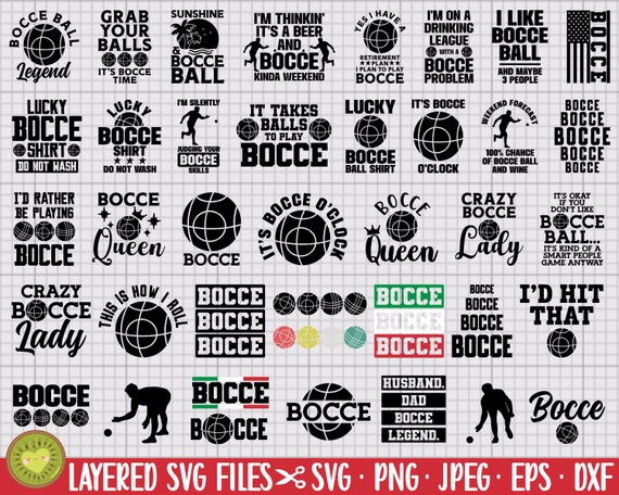 Bocce Svg Bundle Bocce Png Bundle - Etsy