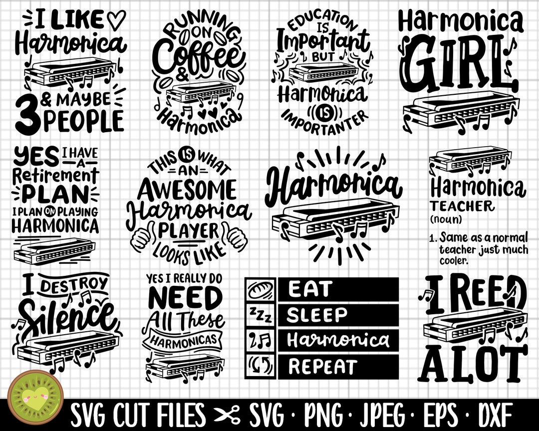Harmonica Svg Png Bundle Cricut Harmonica - Etsy UK