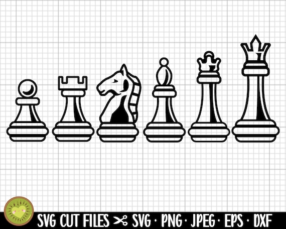 Chessmen Svg Chess Pieces Svg Chessmen Png Chess Pieces Png - Etsy
