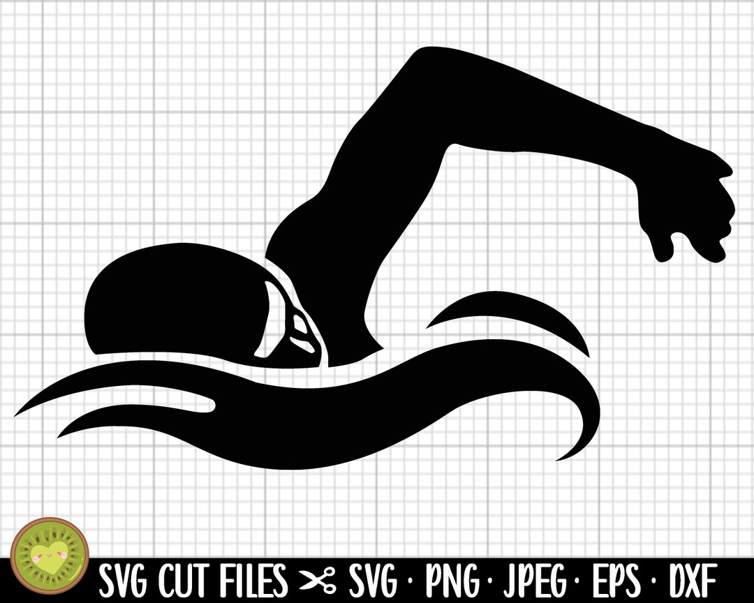 Swimmer Silhouette Swimmer Svg Swimmer Png Swimming Svg Png Eps Dxf ...