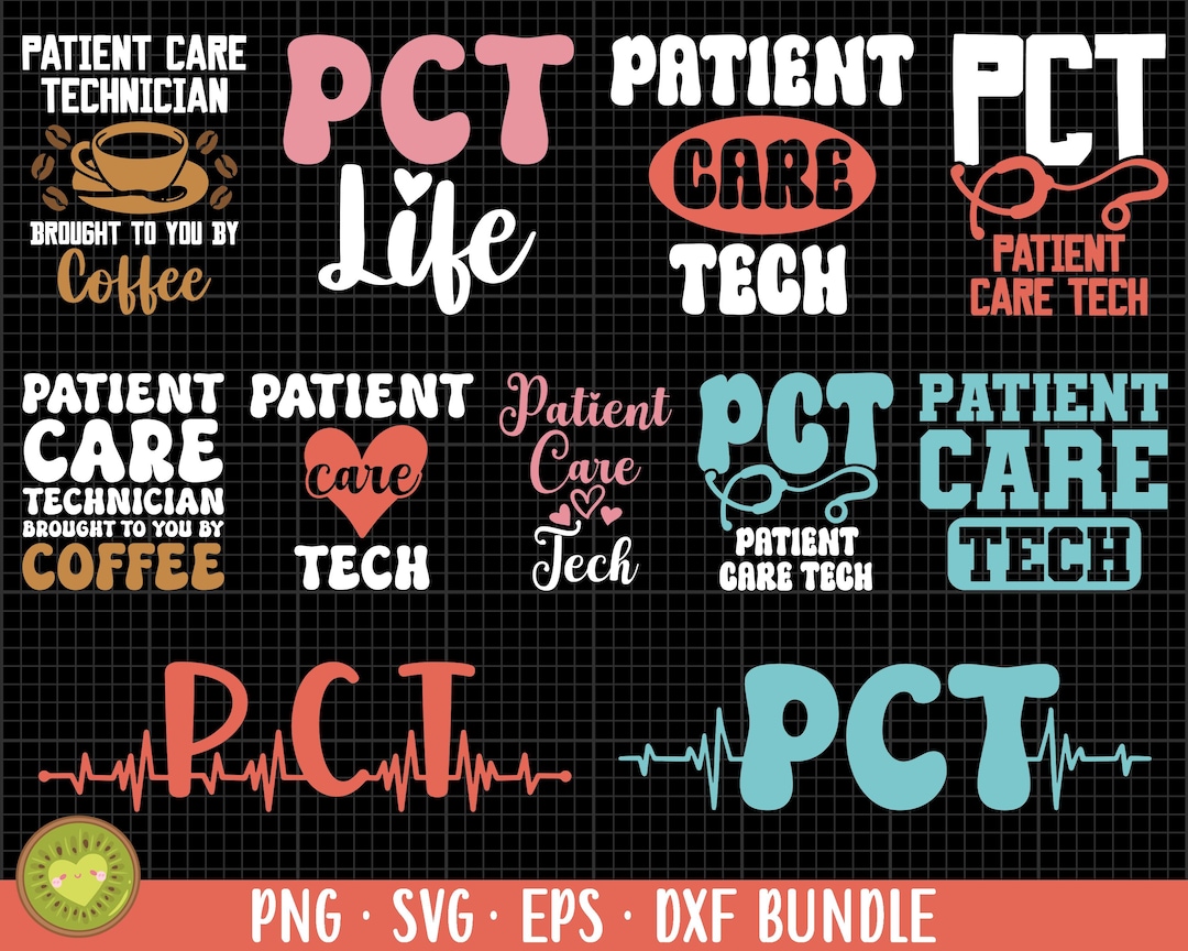 Patient Care Tech Pct Png Pct Svg Pct Png Bundle Sublimination ...