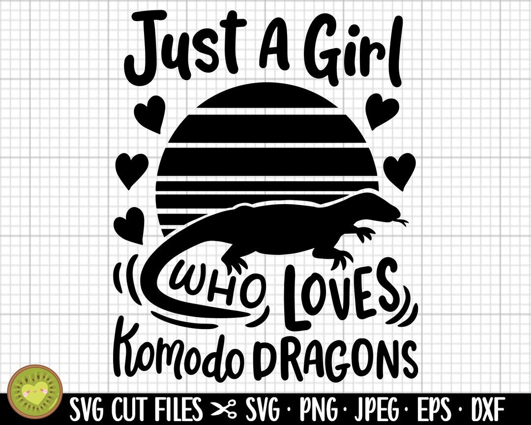 Komodo Dragon Svg Komodo Dragon Svg Cricut File for Shirt, Komodo ...