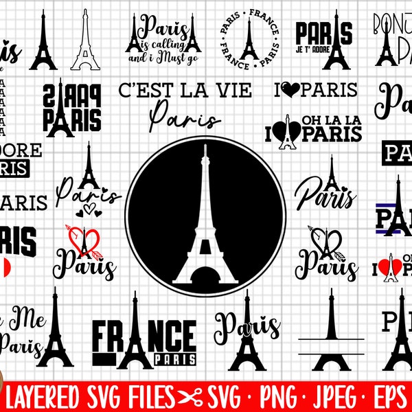 Paris Svg Bundle - Etsy