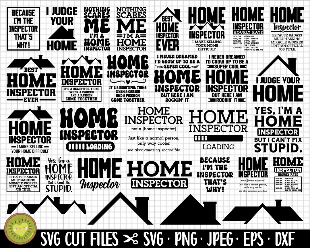 Home Inspector Svg Home Inspector Png - Etsy