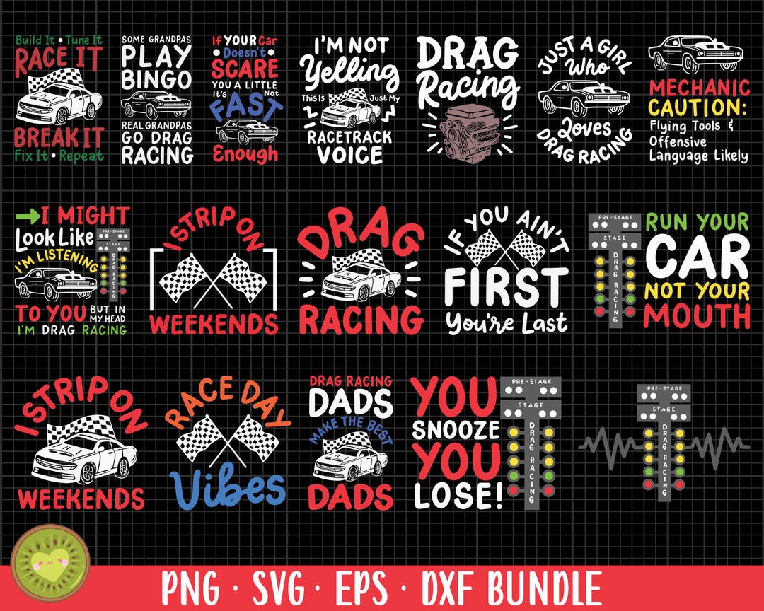 Drag Racing Png Drag Racing Svg Drag Racing Png Bundle Sublimination ...