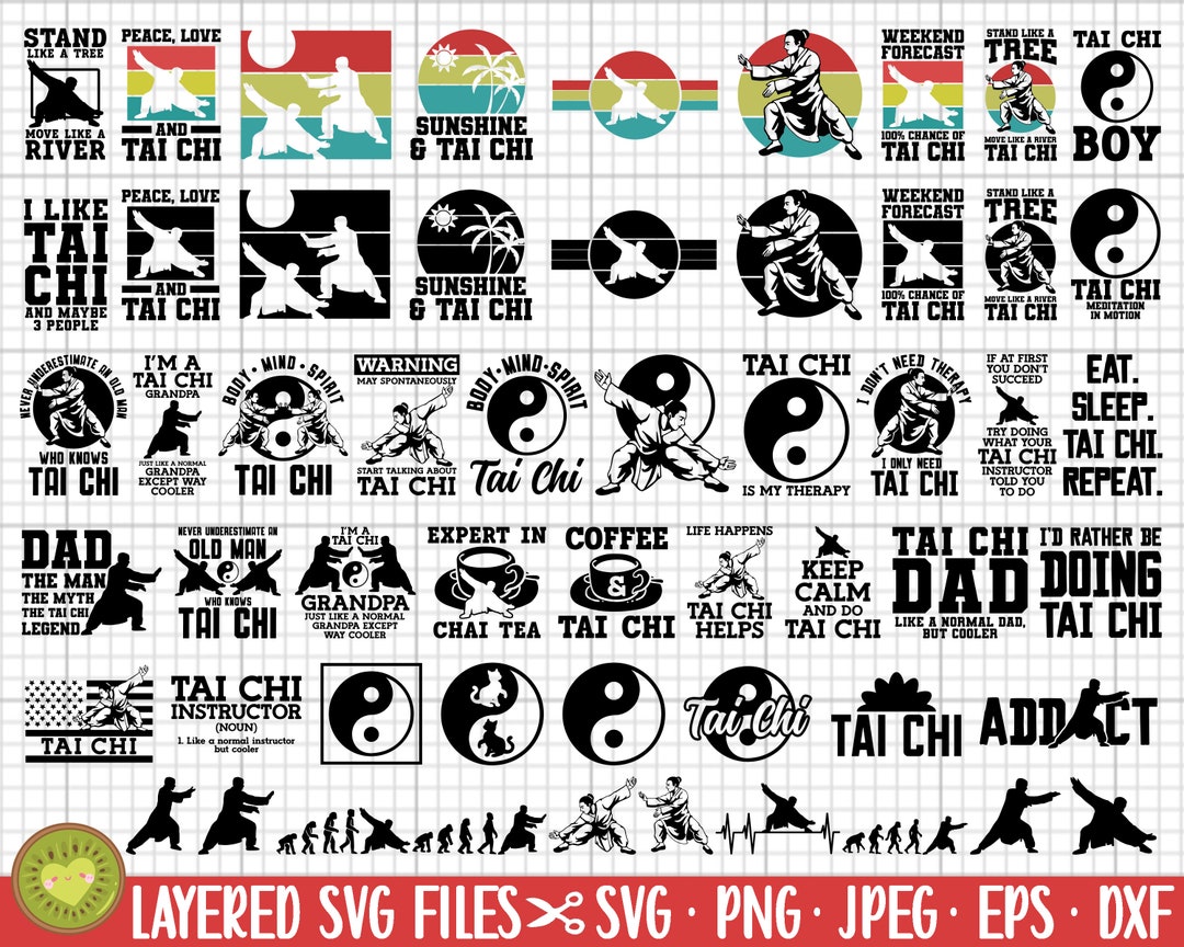 Tai Chi Svg Png - Etsy