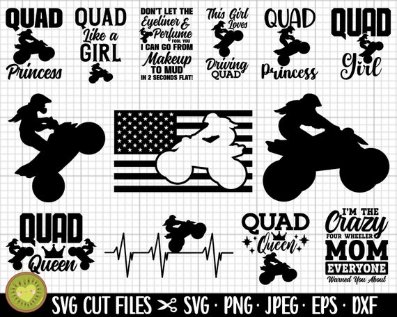 Atv Svg Bundle for Cricut Girls Women Atv Png Bundle Quad Svg - Etsy