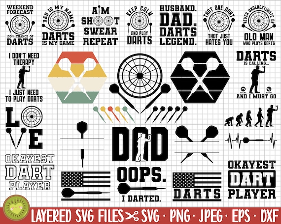 Darts Svg Bundle for Cricut Cut File Darts Png Shirt Design - Etsy Canada