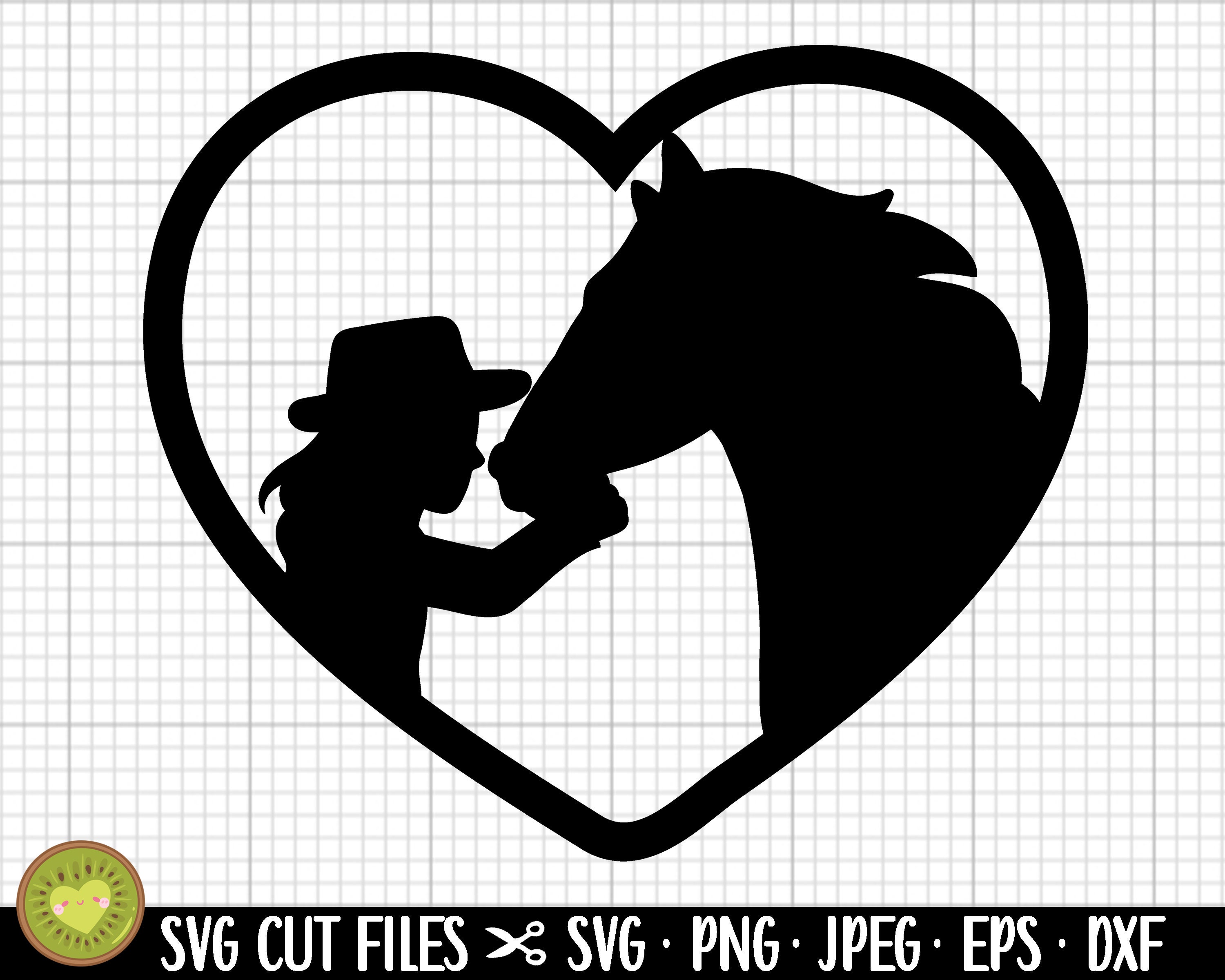 Horse Heart Svg for Cricut Cut File Horse Lover Horse Owner Horse Girl ...