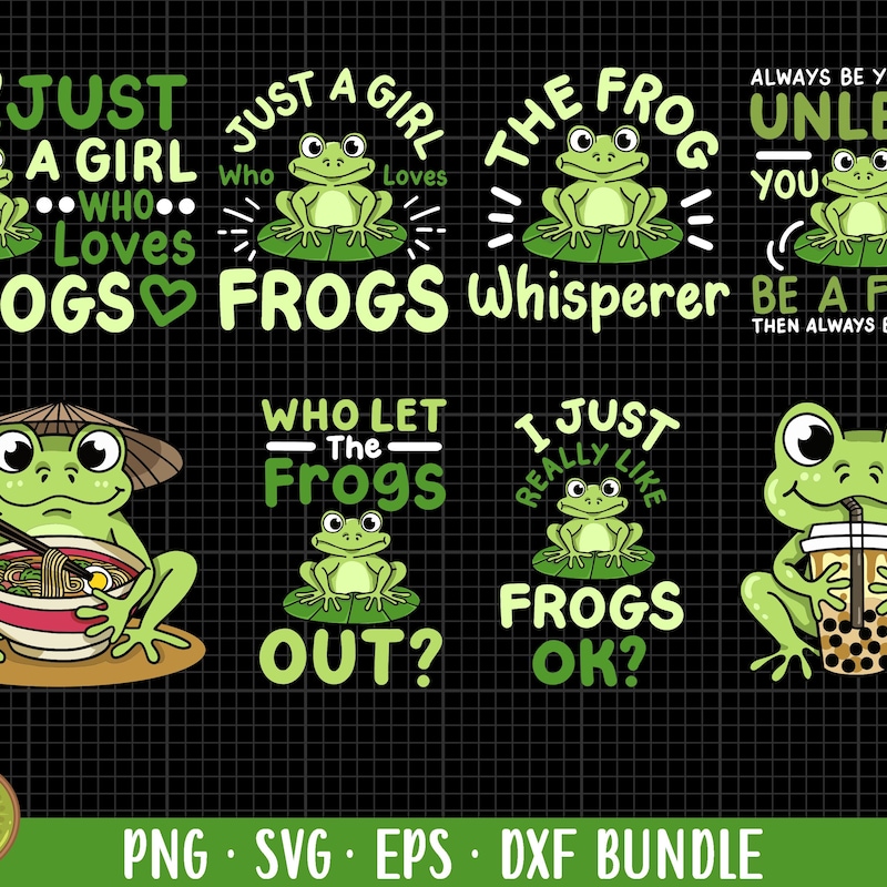 Frog Svg - Etsy