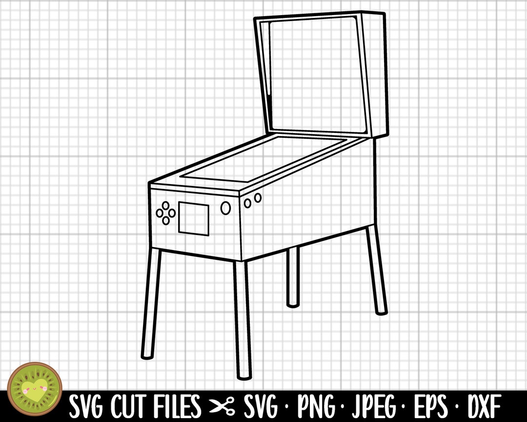 Pinball Machine Svg Png Vector Clipart Free Commercial Use - Etsy