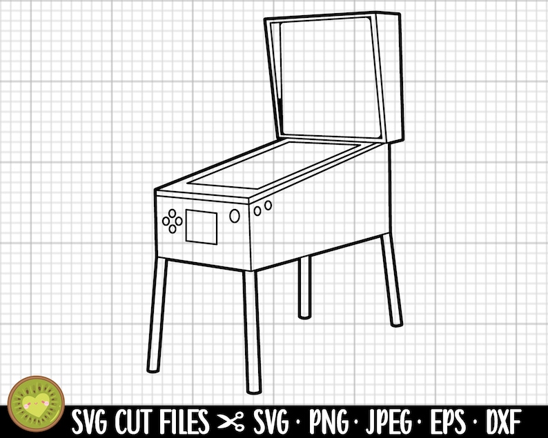 Pinball Machine Svg Png Vector Clipart Free Commercial Use - Etsy
