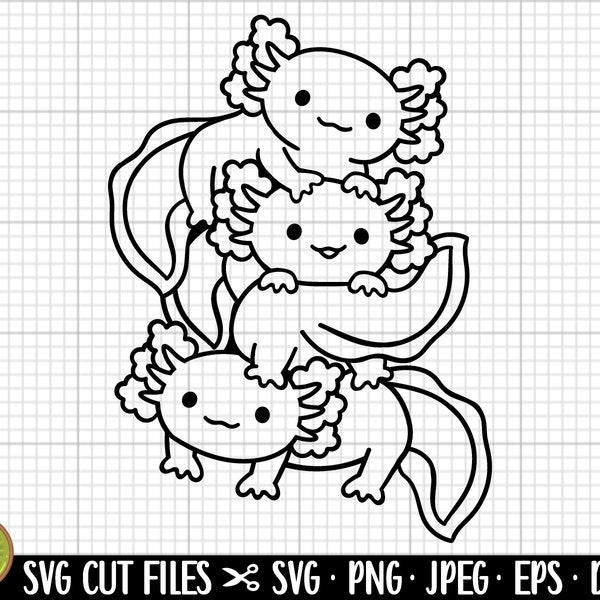 Axolotl Svg - Etsy