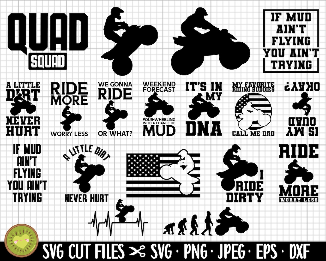 Atv Svg Atv Png Quad Svg Quad Png Four Wheeler Svg Four Wheeler Png 4 ...