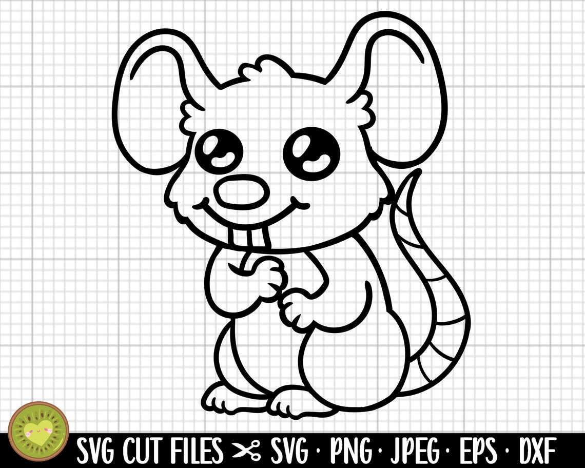 Cute Rat Svg Cute Rat Png Baby Rat Svg Rat Clipart Rat Illustration - Etsy