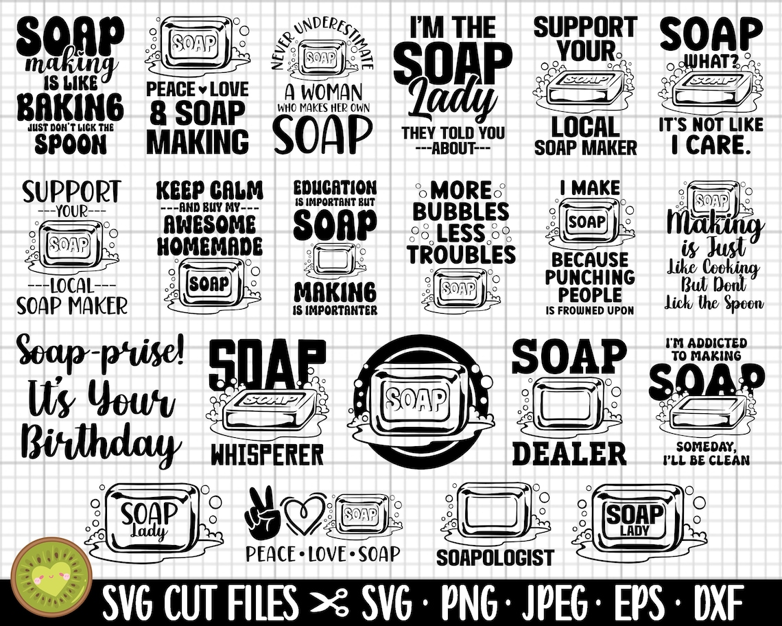 Soap Making Bundle Soap Making Svg Png Bundle Cricut Cut Files Svg Png ...