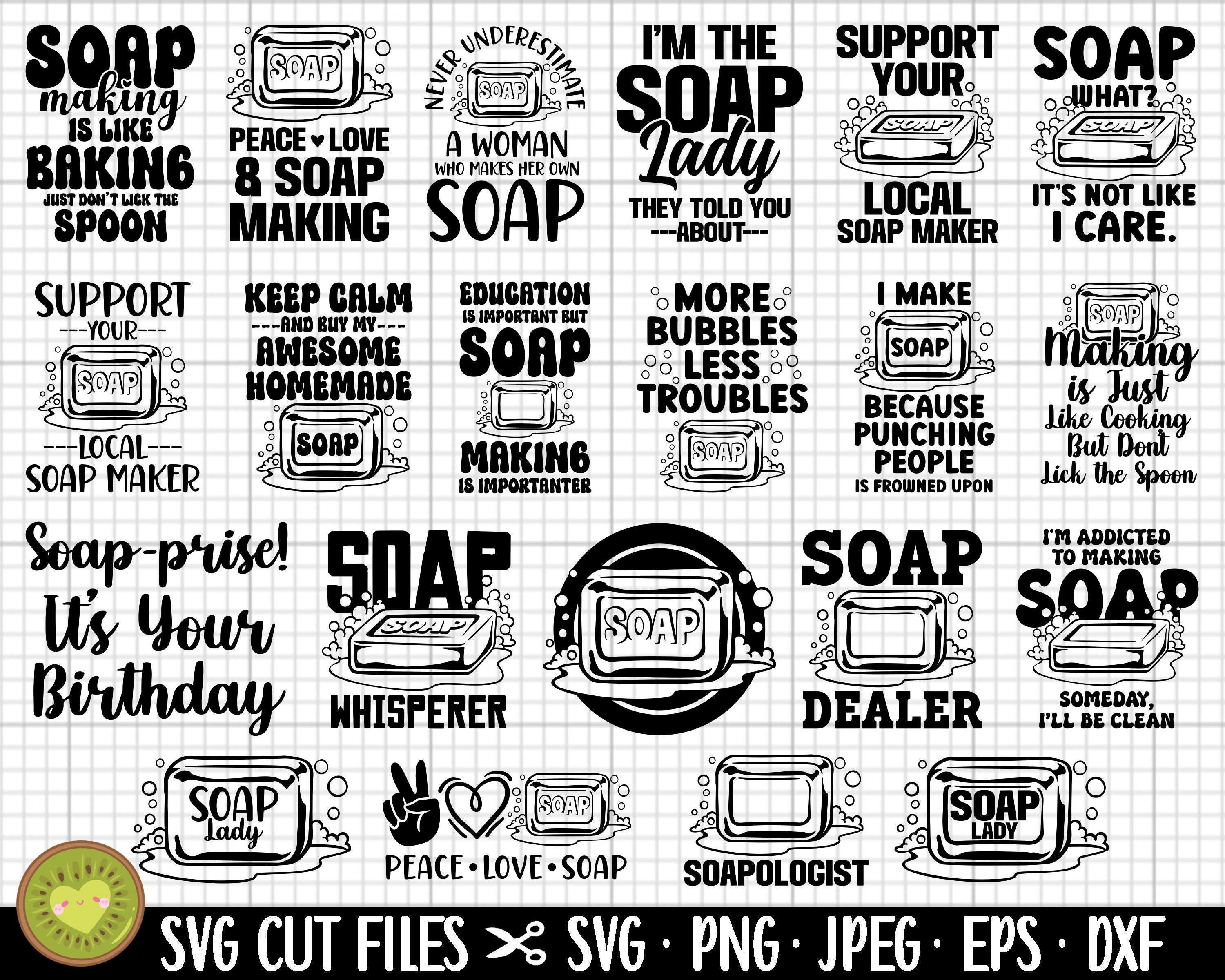 Soap Making Bundle Soap Making Svg Png Bundle Cricut Cut Files - Etsy