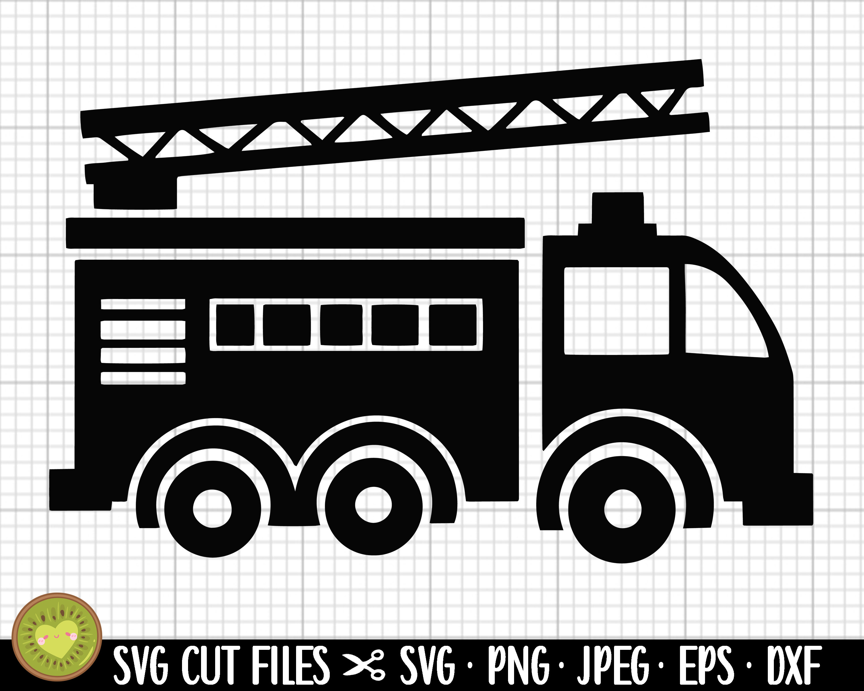 Fire Truck Silhouette Fire Truck Clipart Fire Truck Svg Fire - Etsy New ...