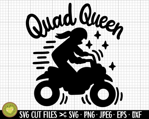 Atv Svg Quad Svg 4 Wheeler Svg Four Wheeler Svg Quad Girl - Etsy