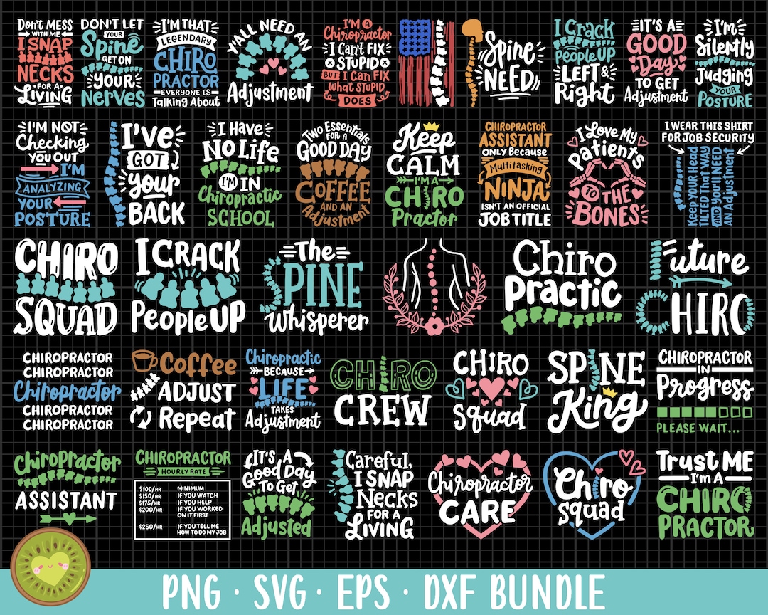 Chiropractor Png Chiro Svg Chiro Png Bundle Sublimination Free ...