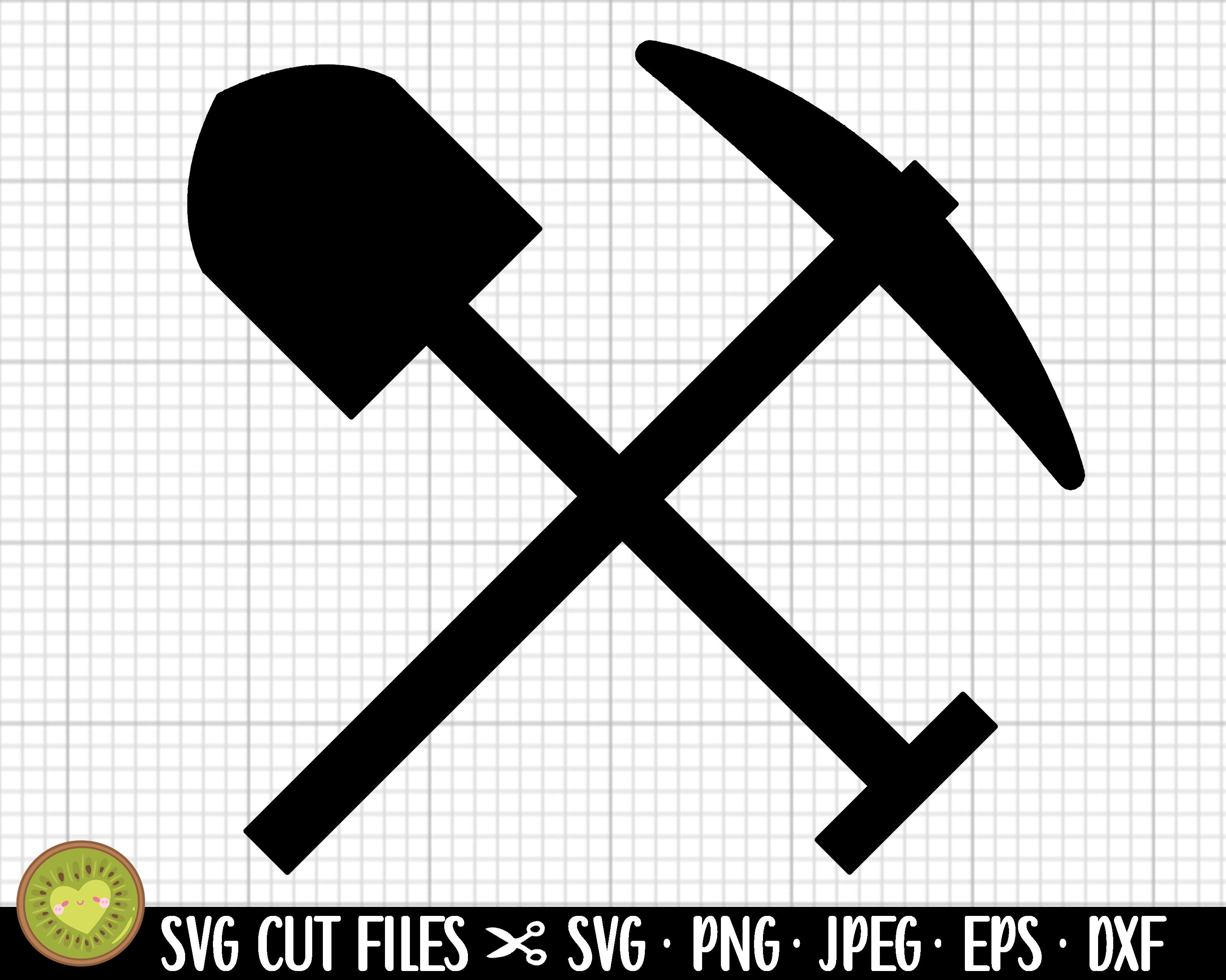 Shovel and Pickaxe Svg Shovel Svg Pickaxe Svg Png Silhouette Vector ...
