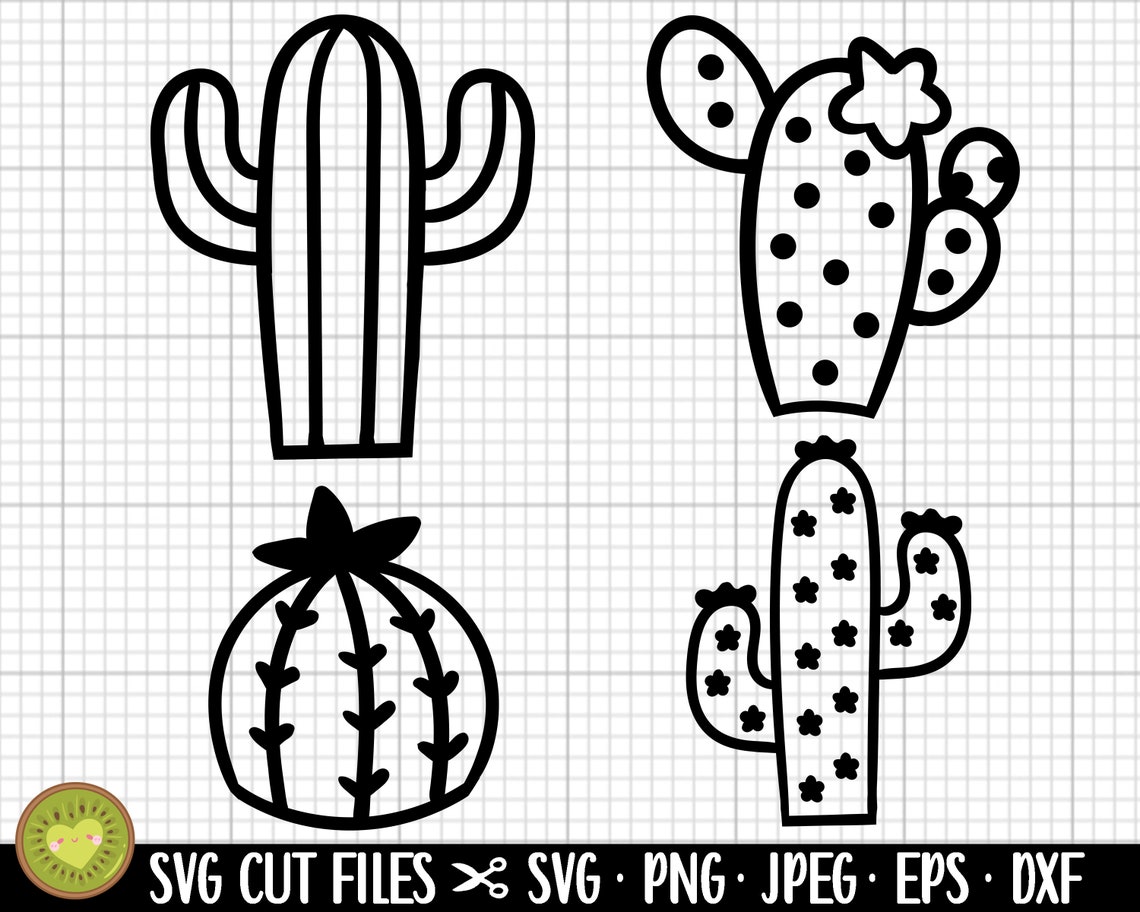 Cactus Clipart Bundle Cactus Svg Bundle Cricut Cut File Cactus Png ...
