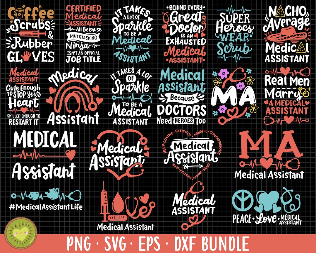 Medical Assistant Png Ma Png Bundle Sublimination Medical Assistant Svg ...