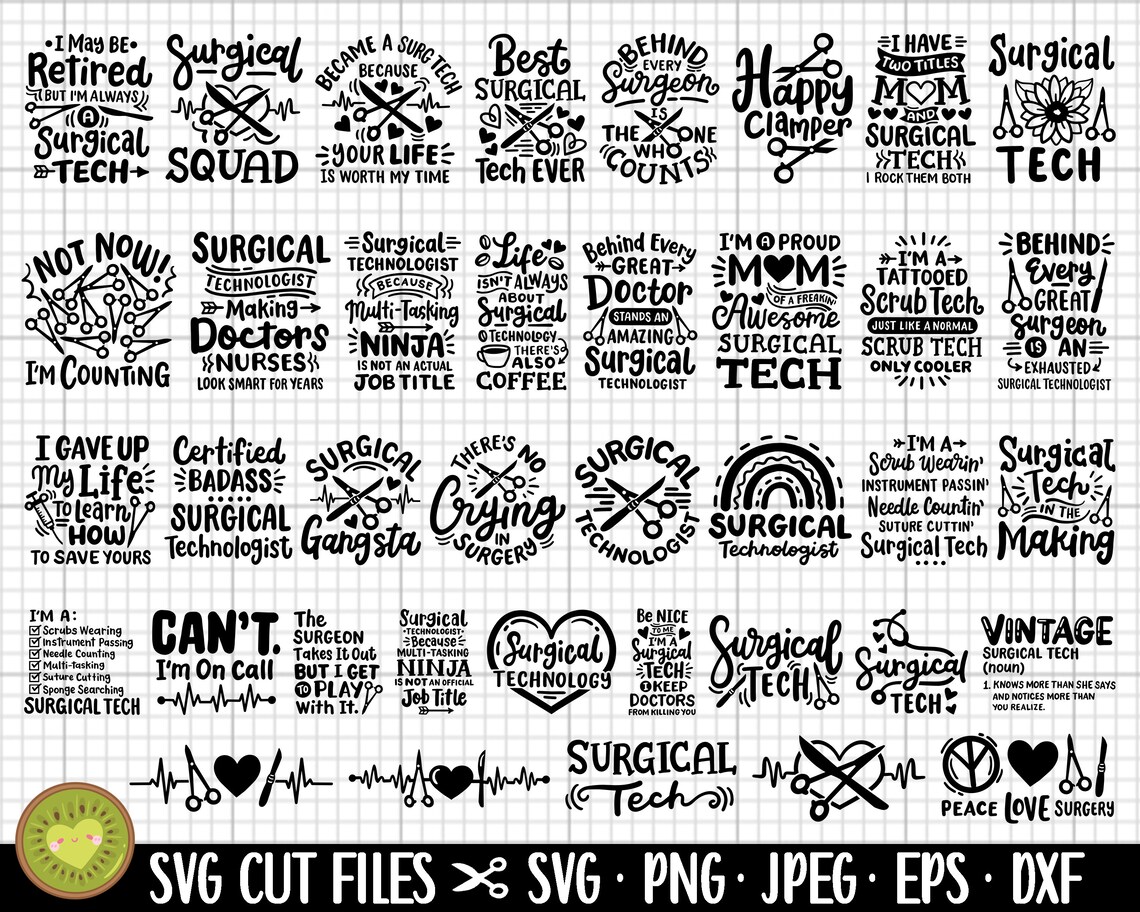 Surgical Tech Svg Png Surgical Technicial Svg Png Design Bundle Cricut ...