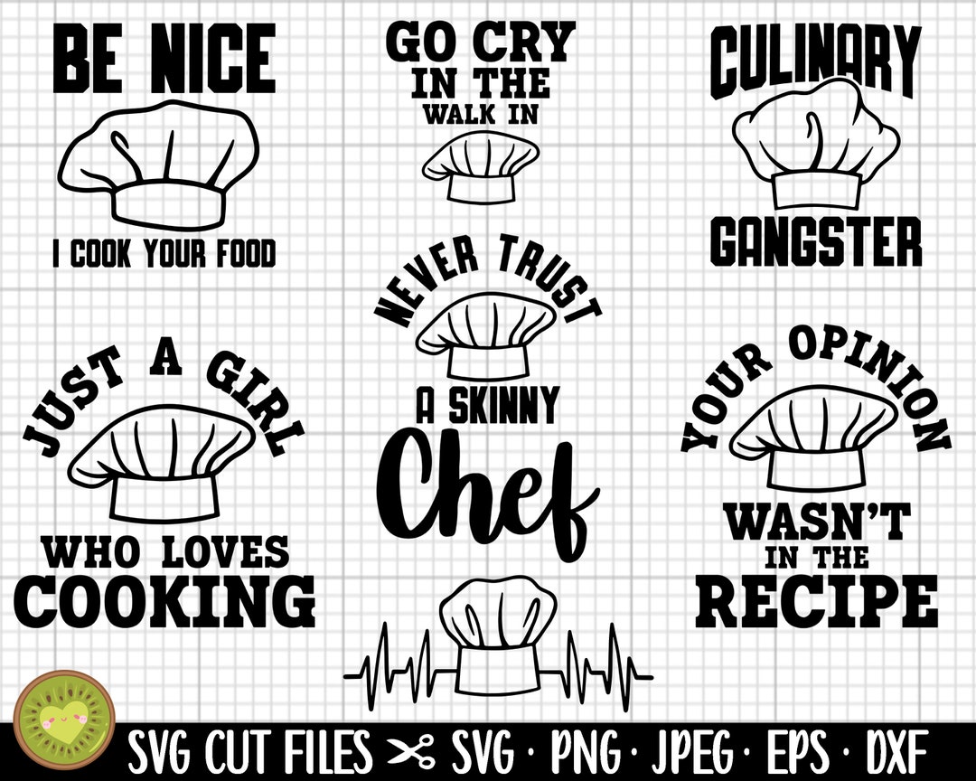 Chef Svg Chef Png Cook Svg Cook Png Chef Svg Bundle Cricut Commercial ...